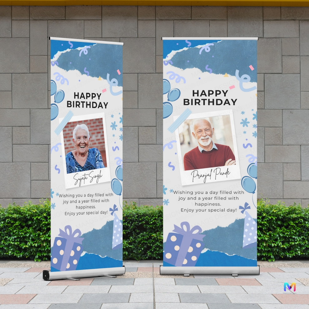 Birthday Banner Standee - #B04, Birthday Party Banner, Birthday Stande ...
