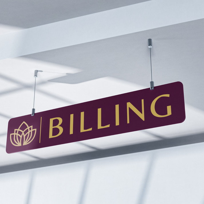 Billing Counter Hanging Name Plate (Acrylic) – MAAGS DESIGNS