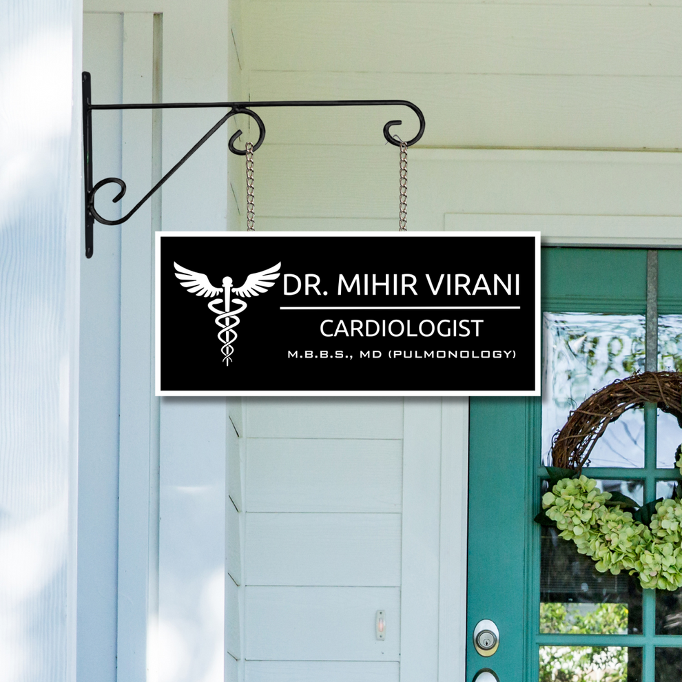 Executive Impressions Collection - Doctors Name Plate | Hanging Name P ...