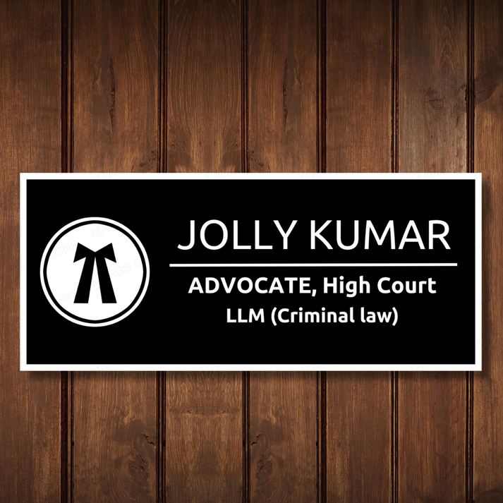 Executive Impressions Collection - Advocate Name Plate | Premium Custo ...