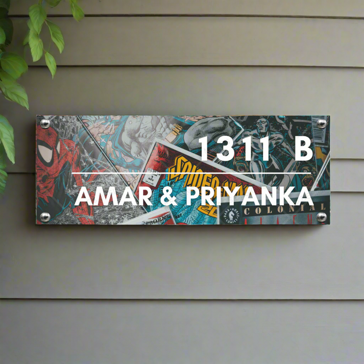 Art Collection - Love of Comics | Premium Custom Name Plate for Home ...