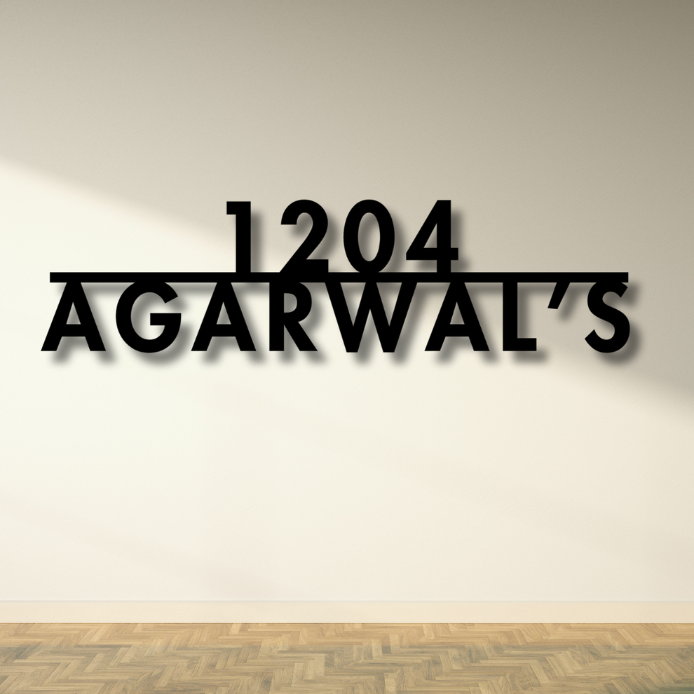 Personalized Cut Out Name Plate (Acrylic) | Name Plate for Home – MAAGS ...