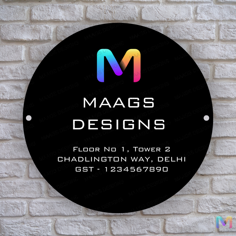 Customized Office Name Plate with Logo | Custom Name Plates for Office ...