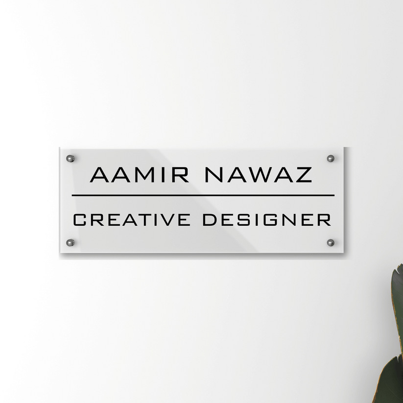 Title of Distinction - Designation Name Plate | Custom Name Plate for ...
