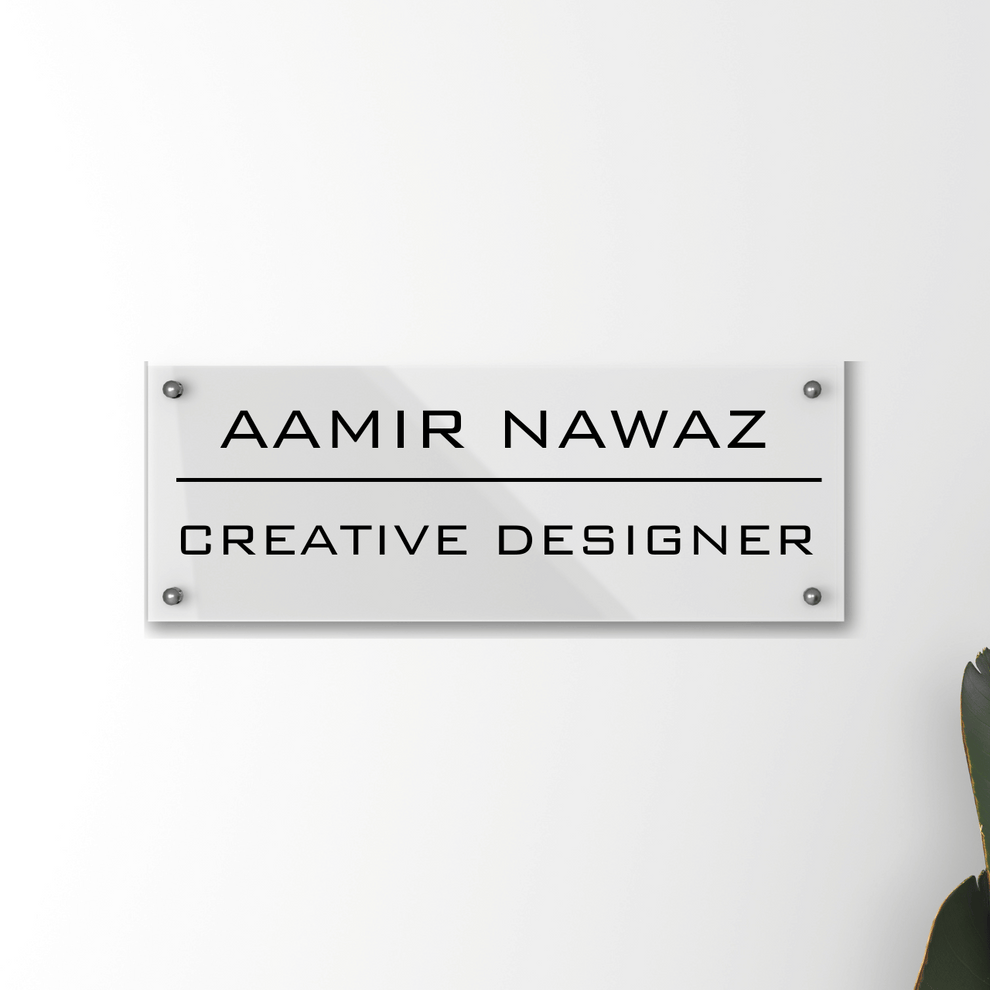 Title of Distinction - Designation Name Plate | Custom Name Plate for ...