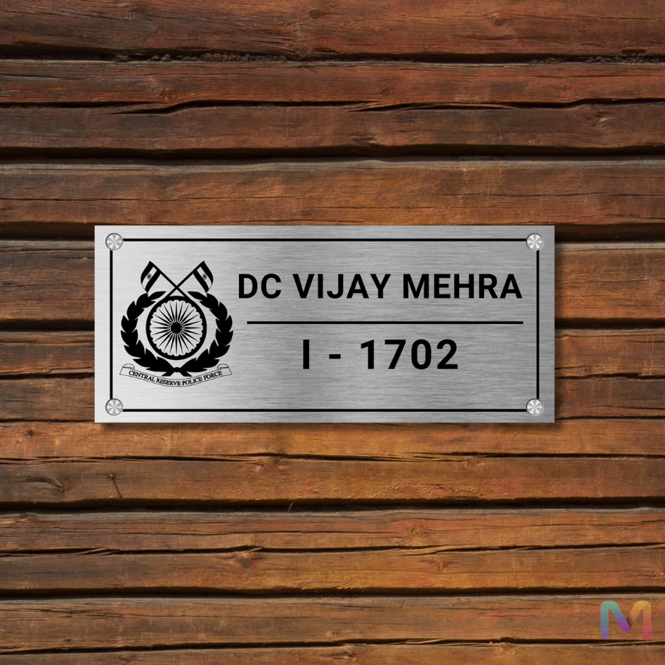 Company Logo Name Plate for Office (Clear Acrylic) | Business Name Pla ...