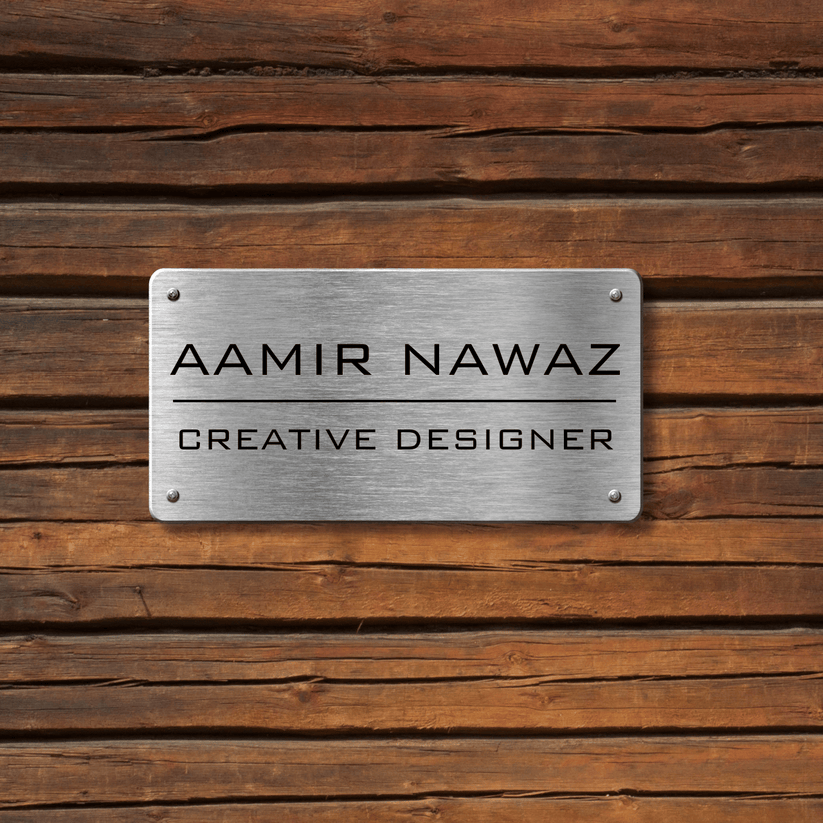 Customized Designation Name Plate for Office (Metal) | Personalized Na ...