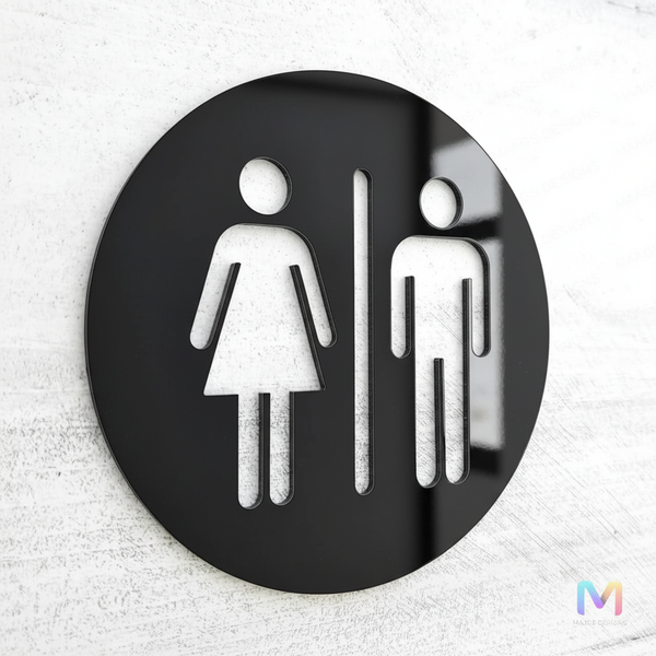 Washroom Sign Boards in Acrylic | Restroom Signages – Maags Designs
