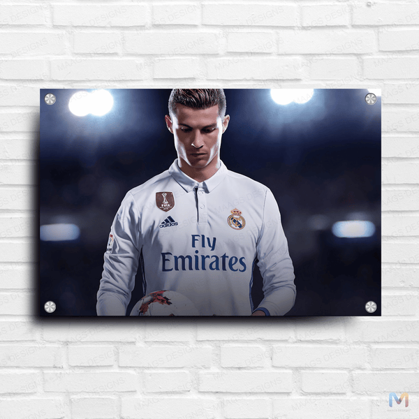 Cristiano Ronaldo: Football - Premium Wall Art – Maags Designs