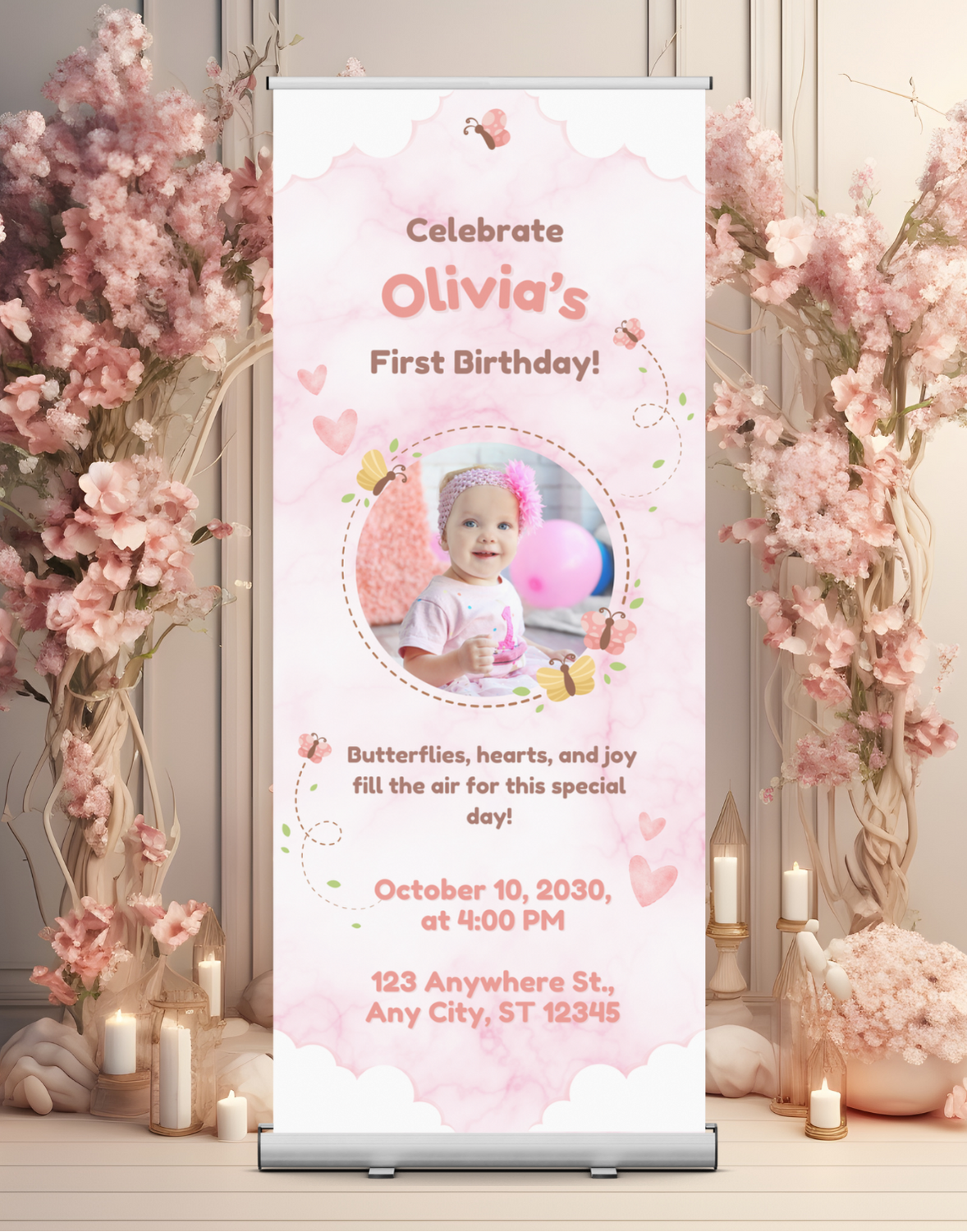 Birthday Banner Standee - #B09, Birthday Party Banner (with Stand ...