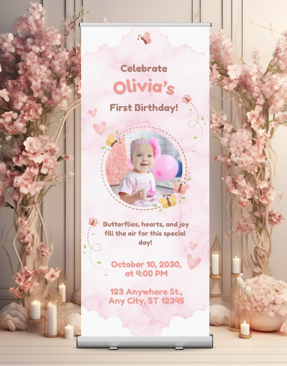 Birthday Banner Standee - #B09, Birthday Party Banner (with Stand ...