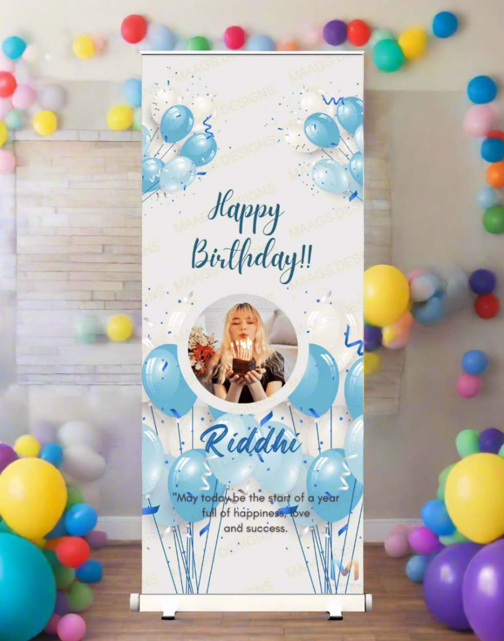 Birthday Banner Standee - #B25, Birthday Party Banner, Birthday Stande ...