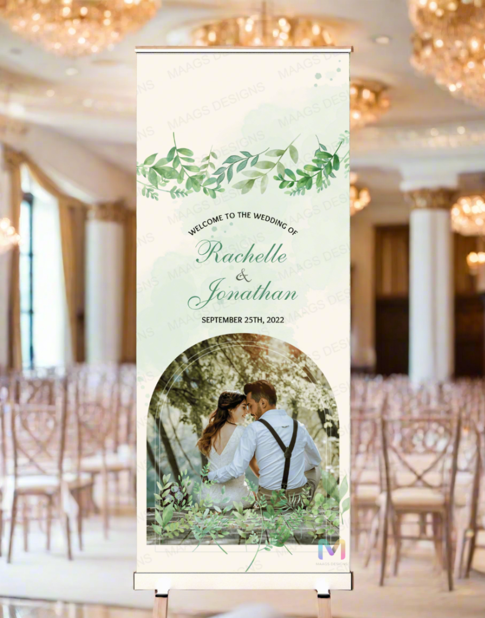 Wedding Banner Standee (with Stand) - Design #32 | Wedding Banner, Cel ...