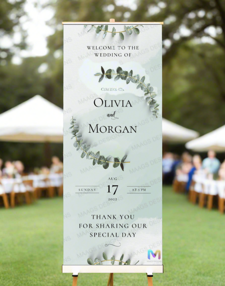 Wedding Banner Standee - #W36, Wedding Party Banner Stand, Wedding Sta ...
