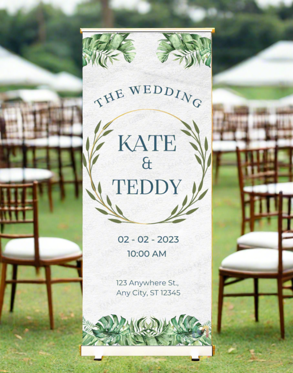 Wedding Banner Standee - #W34, Wedding Party Banner Stand, Wedding Sta ...