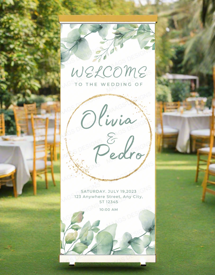 Wedding Banner Standee - #W24, Wedding Party Banner Stand, Wedding Sta ...