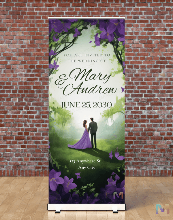 Wedding Banner Standee - #W37, Wedding Party Banner Stand, Wedding Sta ...